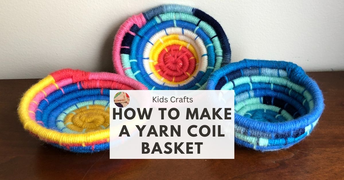 How to make a Yarn Coil Basket from Clothesline | Needlepointers.com