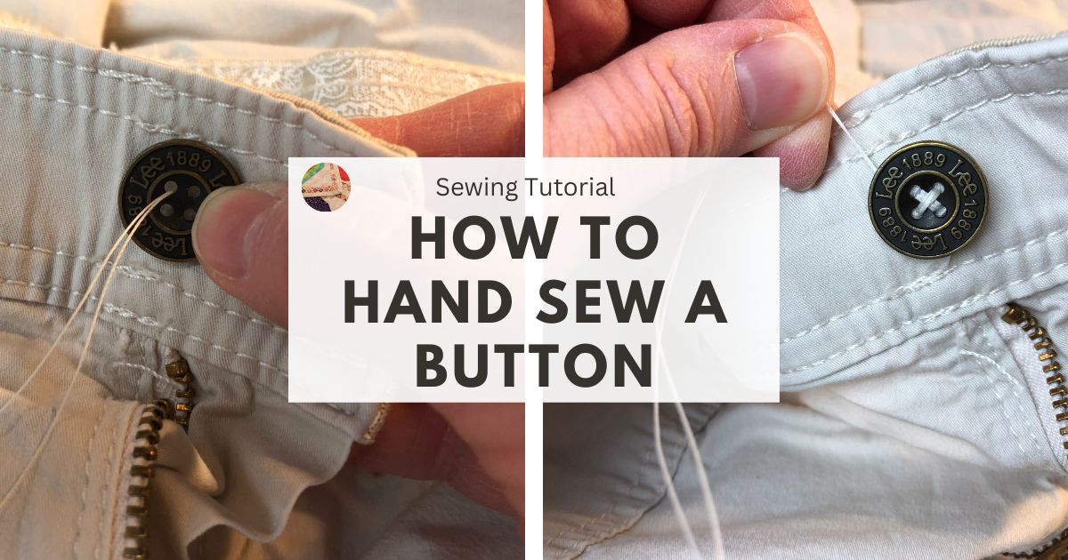 How to Sew a Button by Hand Sewing | Needlepointers.com