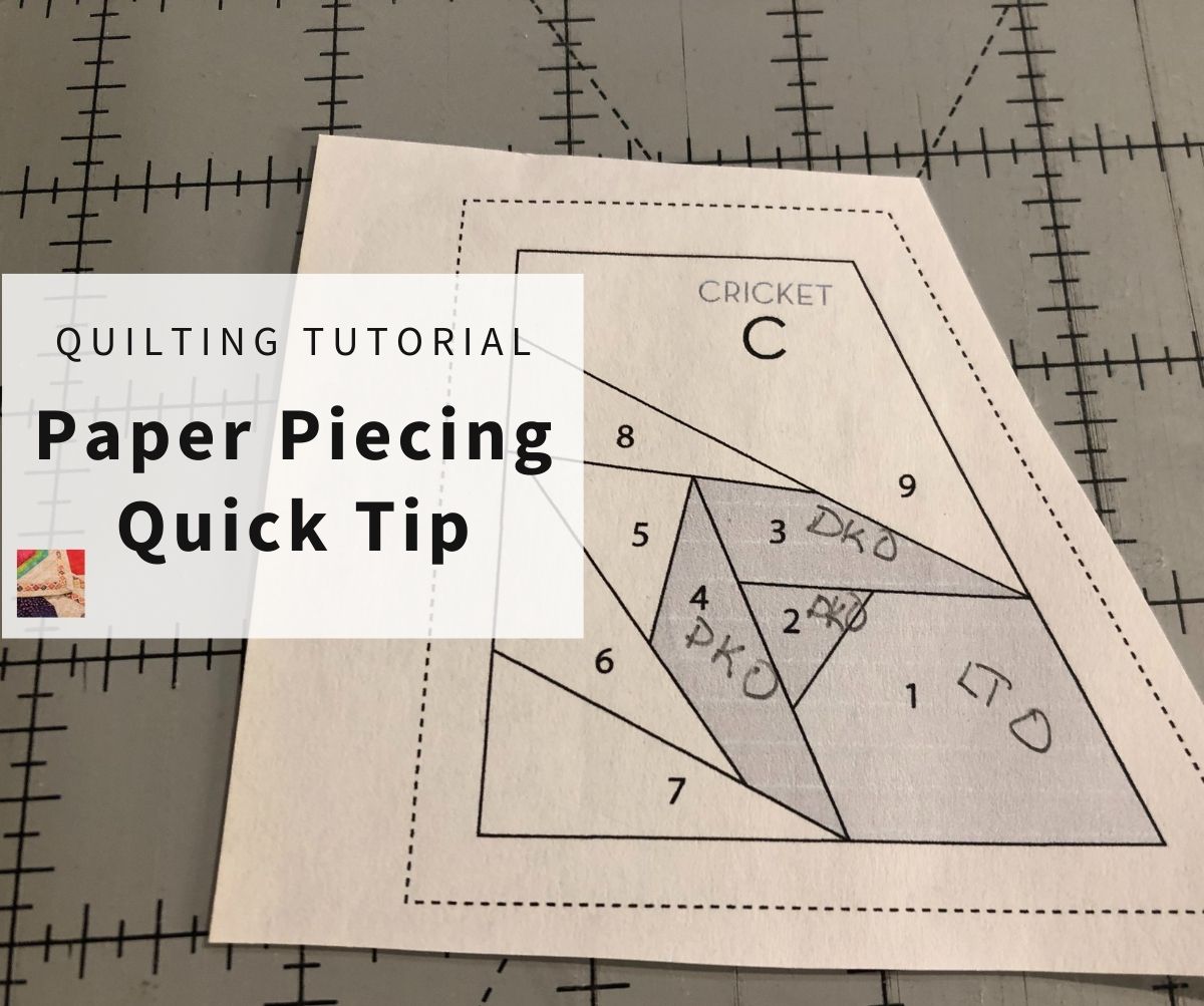 Foundation Paper Piecing Quick Tip Quilting Tutorial Needlepointers