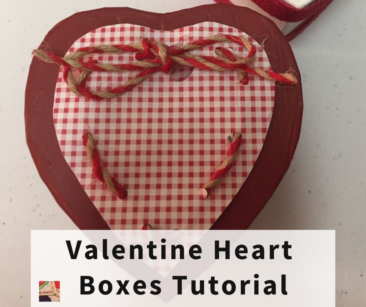 How to make Valentine's Day Heart Boxes (Dollar Store Craft ...